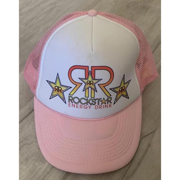 Nissun | Accessories | Rockstar Energy Drink Trucker Hat Snapback Pink ...